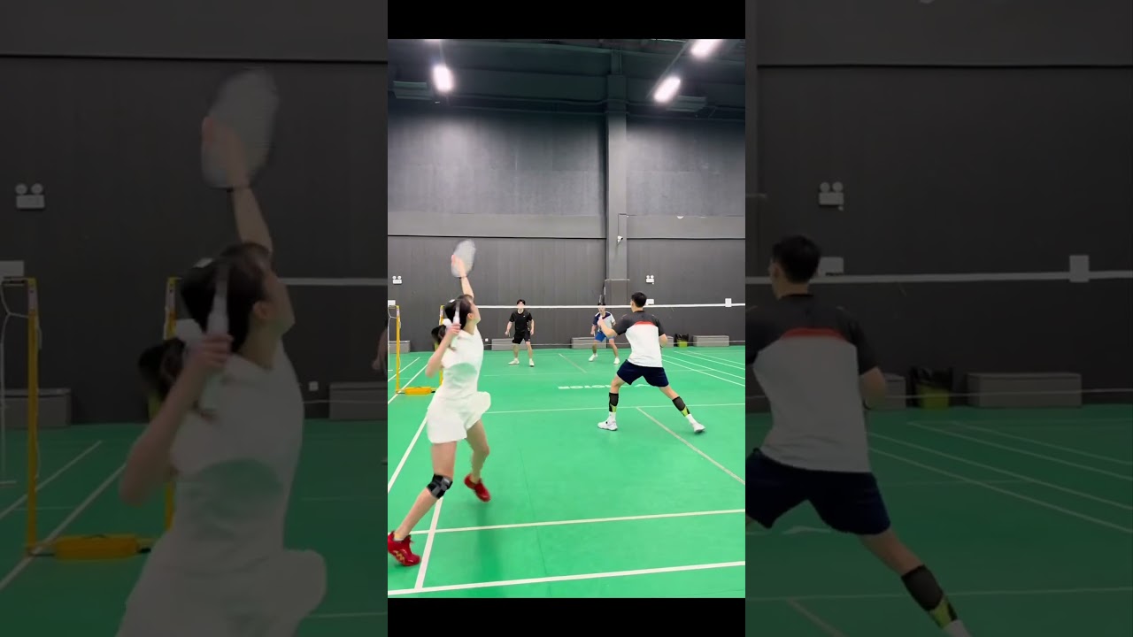 Badminton doubles match new year #badminton - PressMega